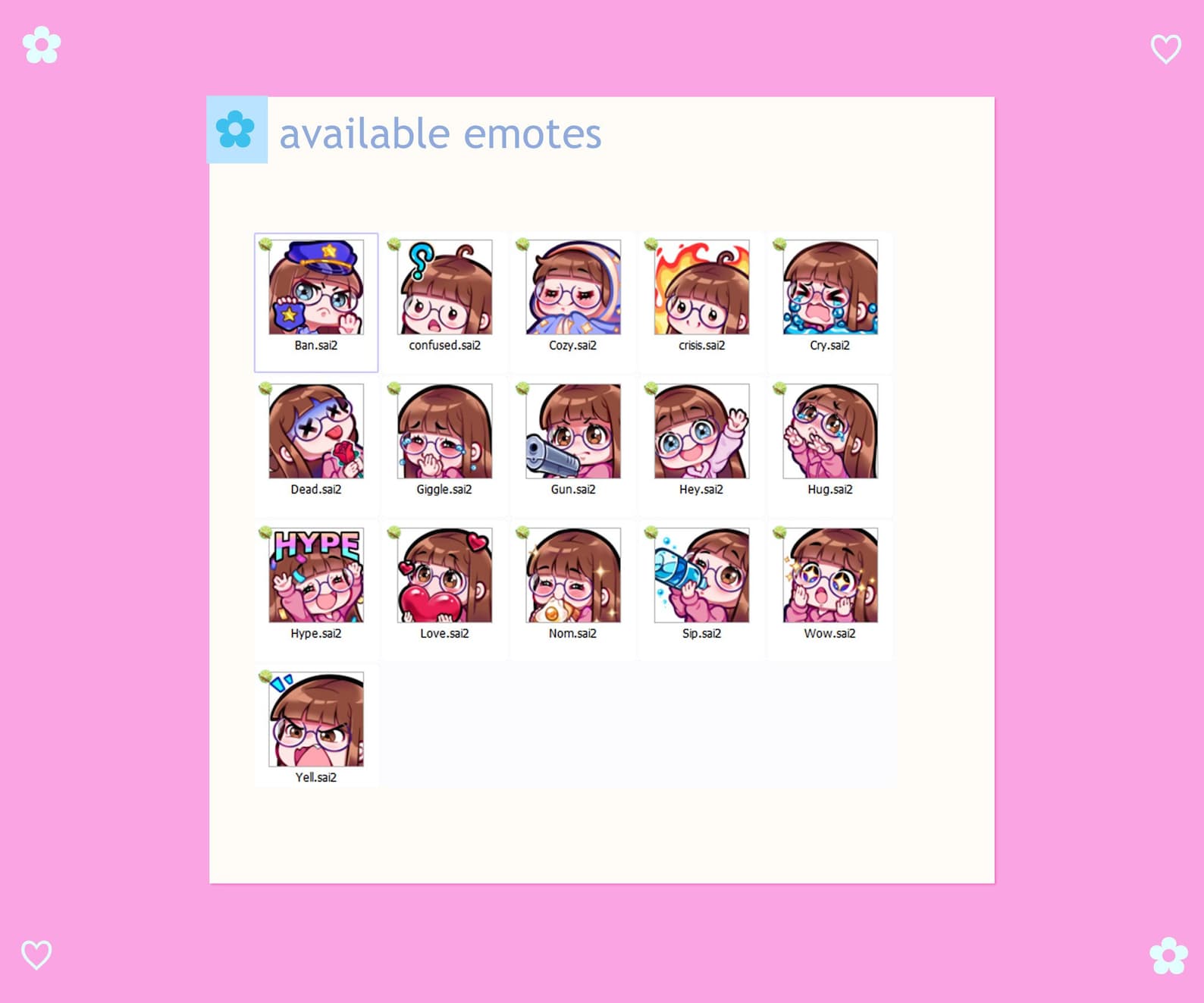 Custom Chibi Emotes for Twitch / Choose Your Own Colors and Customize ...