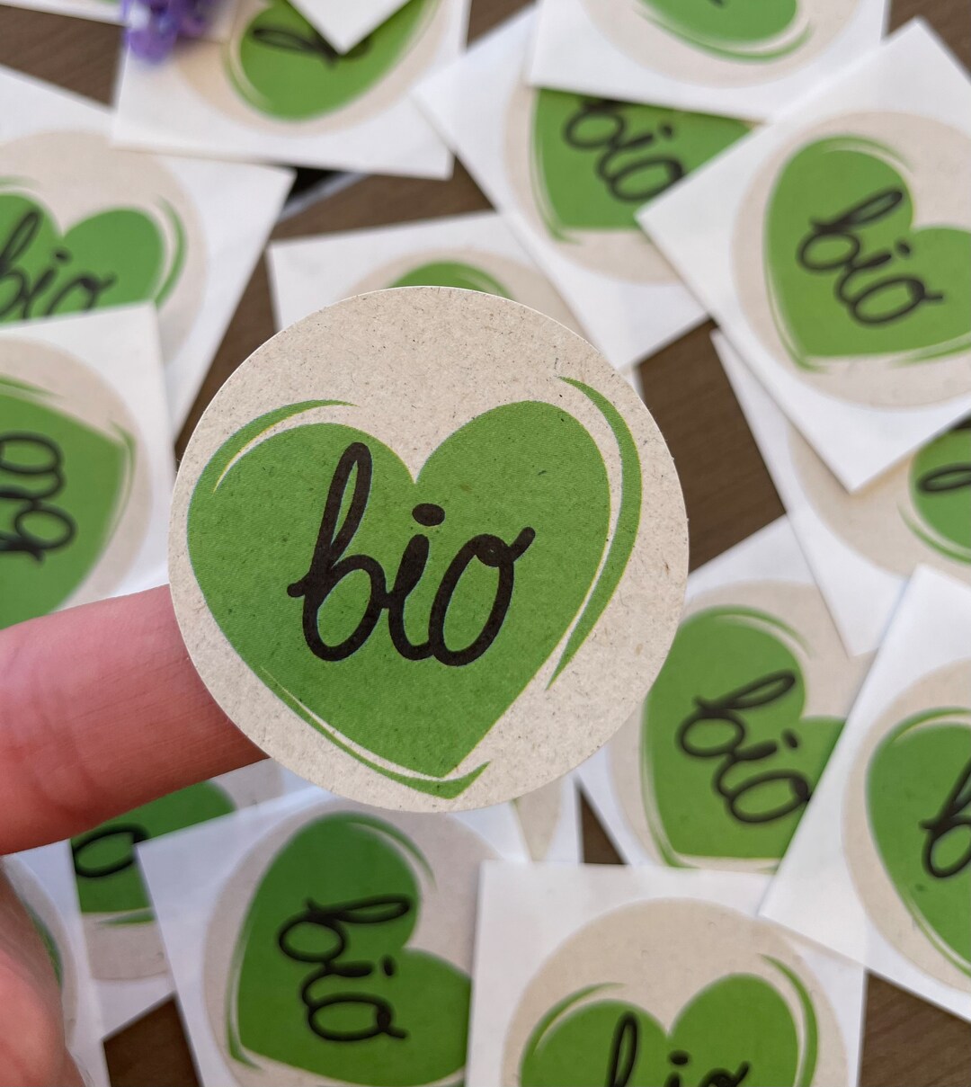 Sustainable Sticker, Label Made From Grass Paper - Etsy