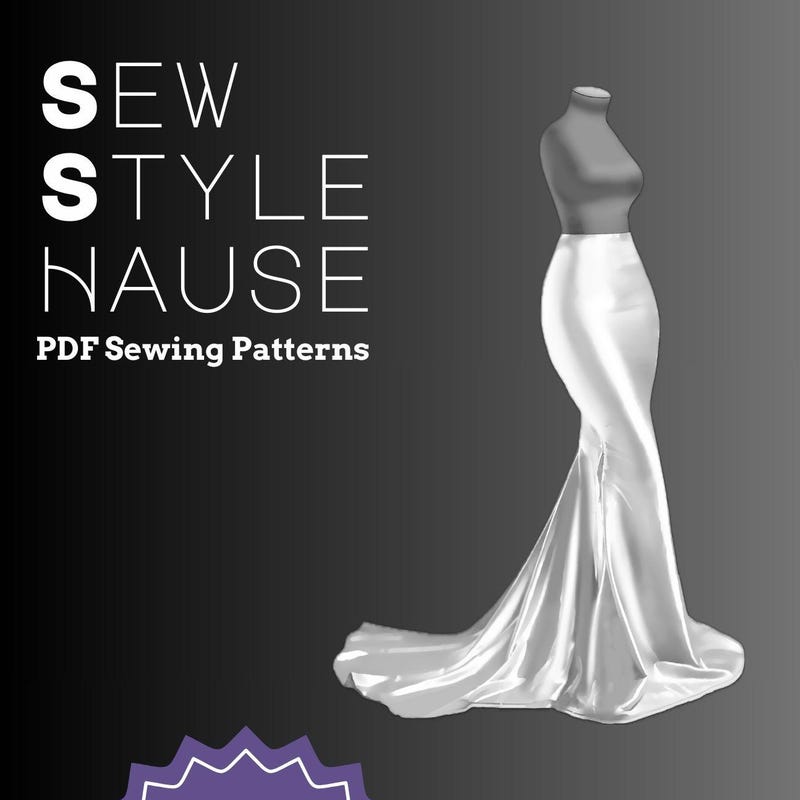 Dress Train Pdf Pattern - Etsy