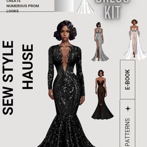 Prom Dress Kit PDF Sewing Patterns - Etsy
