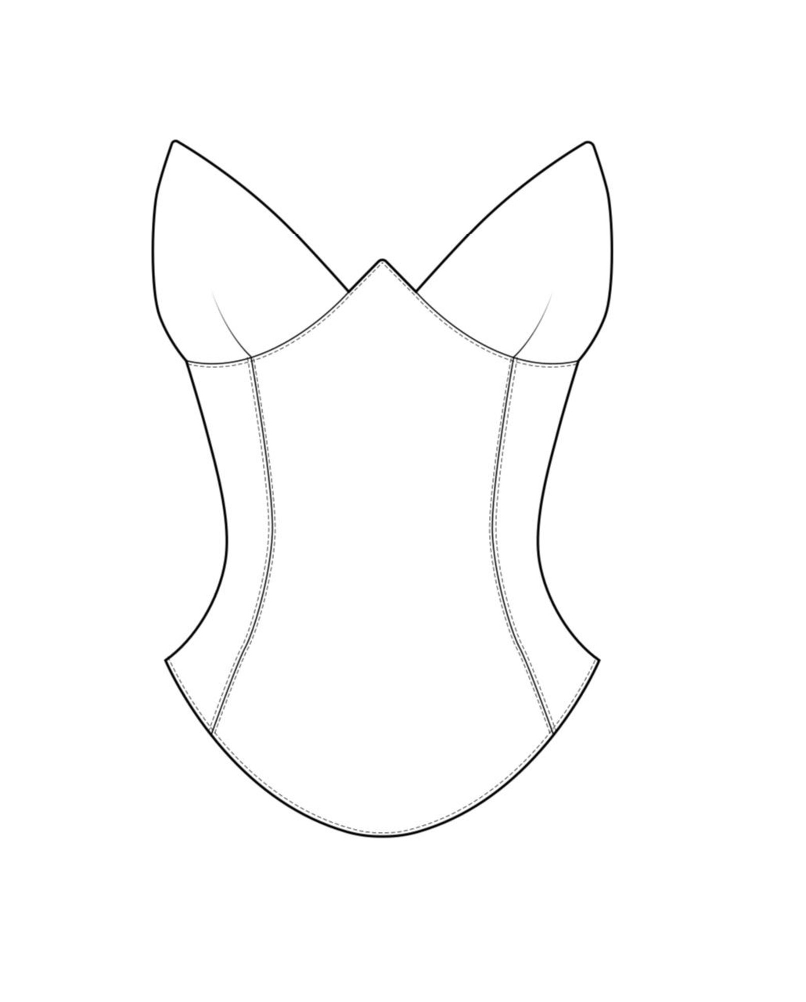 Petal Cupped Corset Top PDF Sewing Pattern - Etsy
