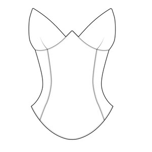 Petal Cupped Corset Top PDF Sewing Pattern - Etsy
