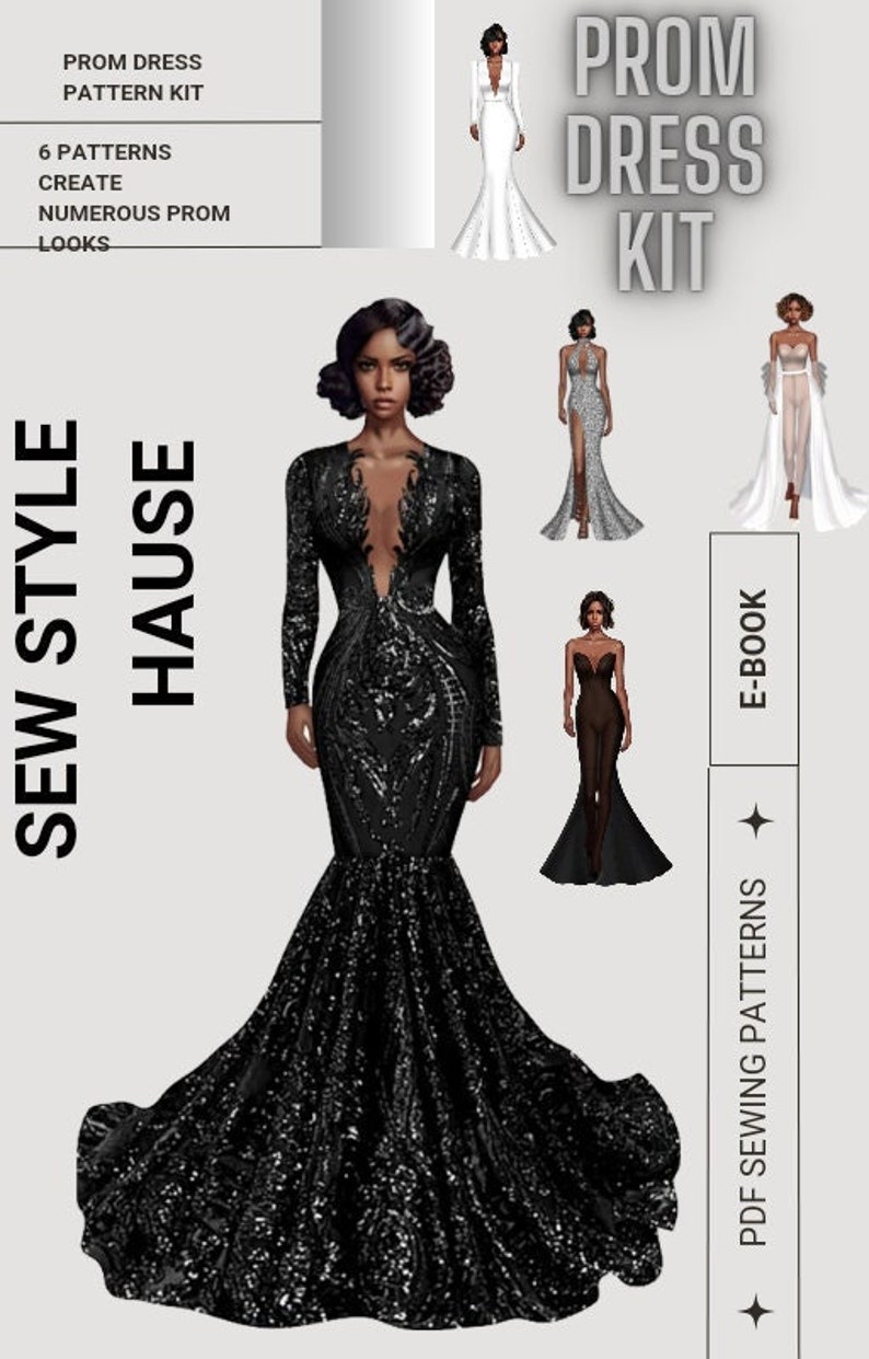 Prom Dress Kit PDF Sewing Patterns - Etsy