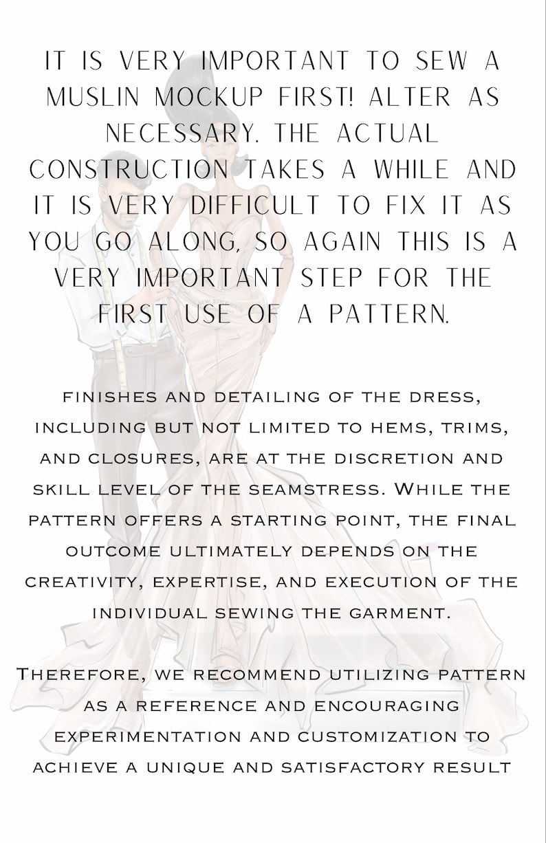 V-cut Long Sleeve Mermaid Gown With No Knee Seam PDF Sewing Pattern - Etsy