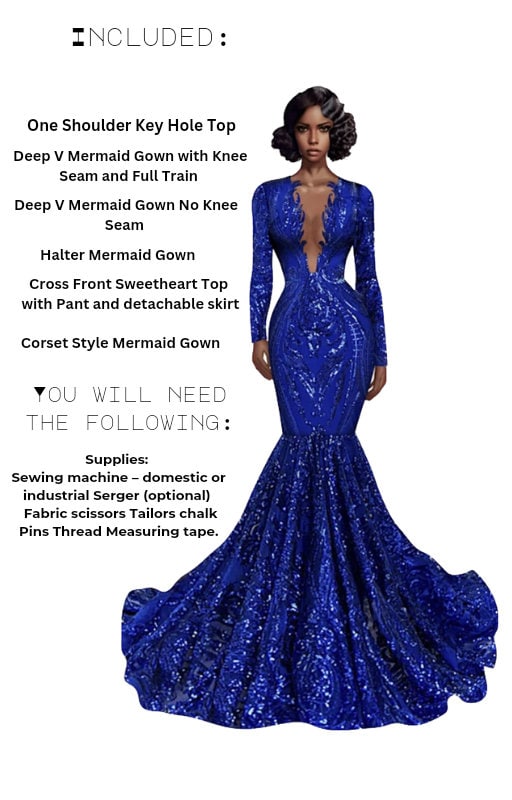 Prom Dress Kit PDF Sewing Patterns - Etsy