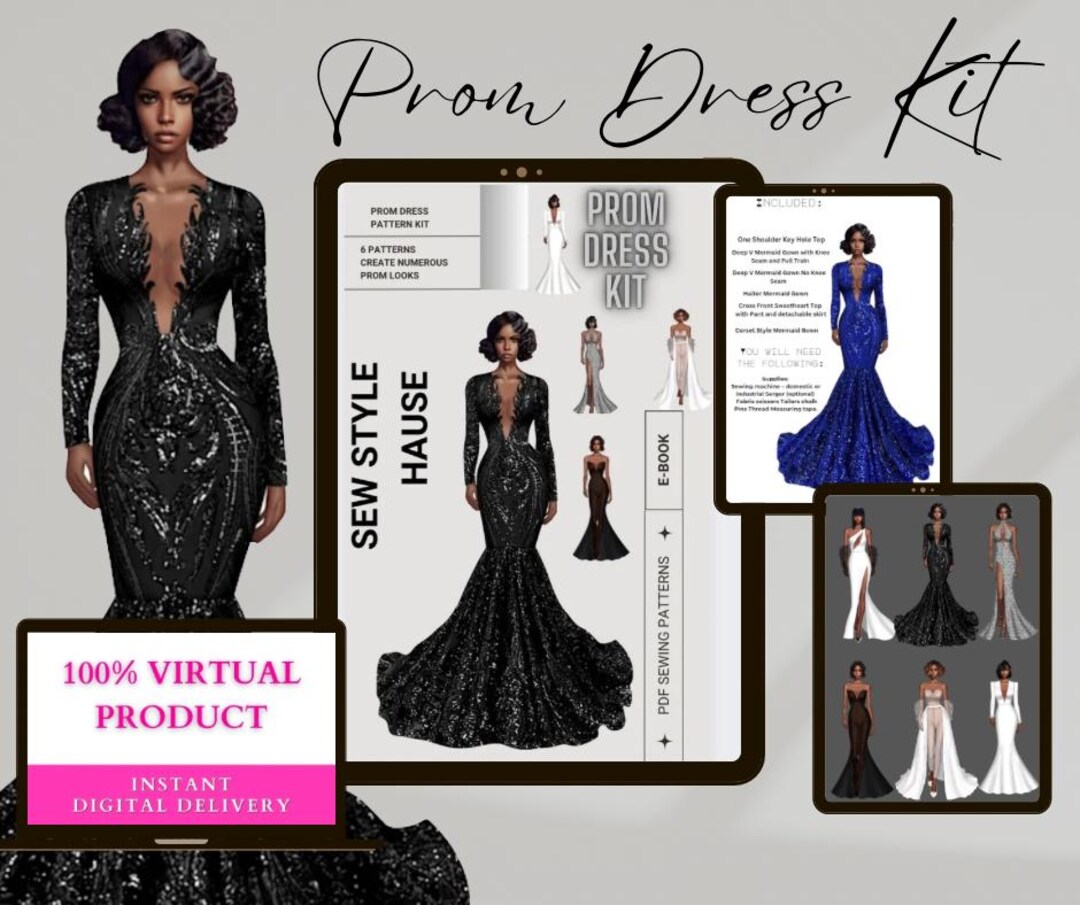 Prom Dress Kit PDF Sewing Patterns - Etsy