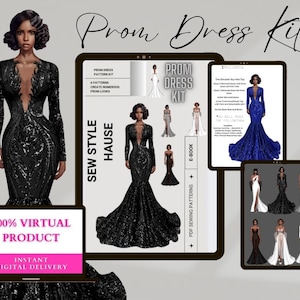 Prom Dress Kit PDF Sewing Patterns - Etsy