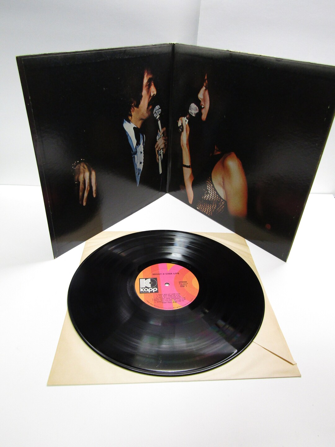 1970s Sonny & Cher Live LP Vinyl Record Tested - Etsy