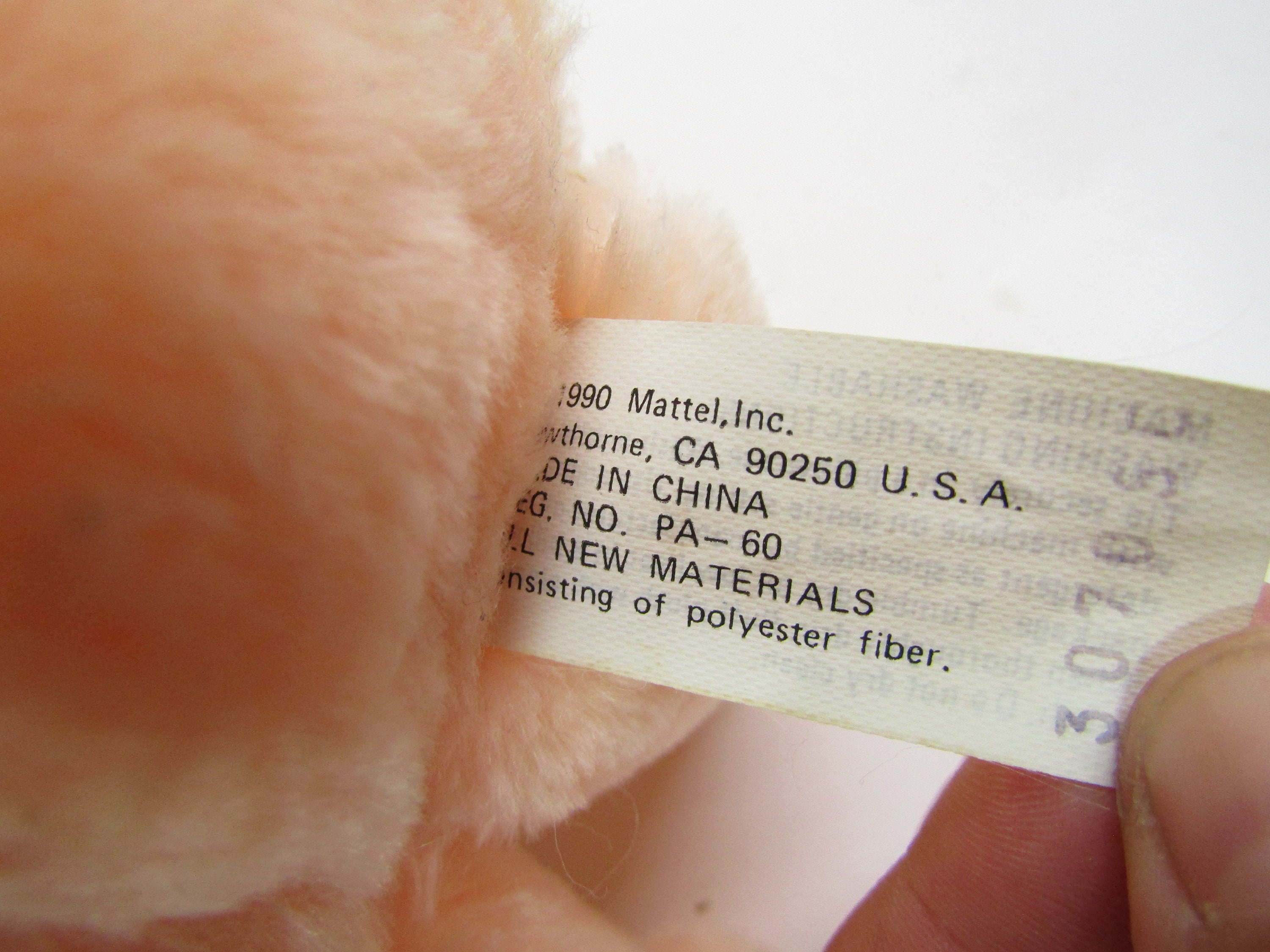 1990 Mattel Magic Nursery Pet peach Puppy Dog Plush Toy 7C - Etsy