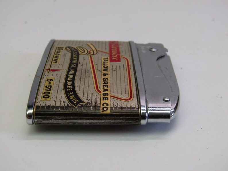 Vintage Penguin Superlative Automatic Lighter Milwaukee Tallow & Grease ...