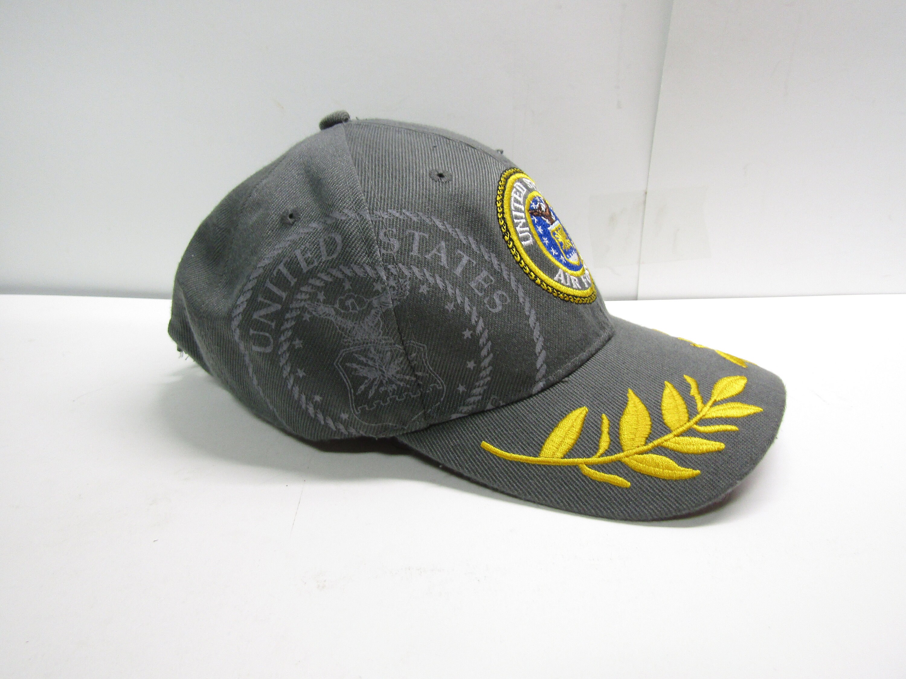 US Air Force OSFM Adjustable Baseball Cap/hat W/2 Air Force Patches 6C ...