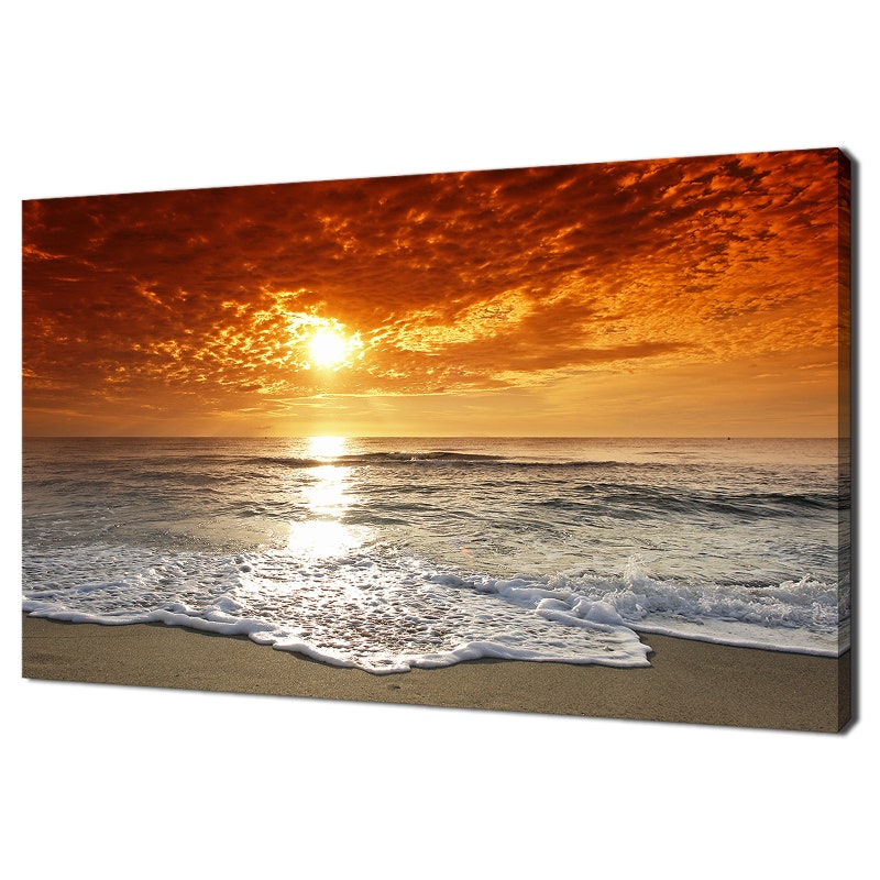 Orange Sunset Art - Etsy