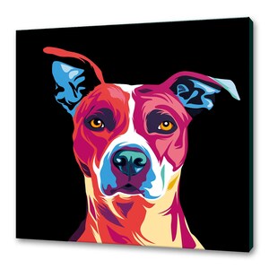 Colourful Collection of Dogs Many Designs Breeds Abstract Modern Home ...