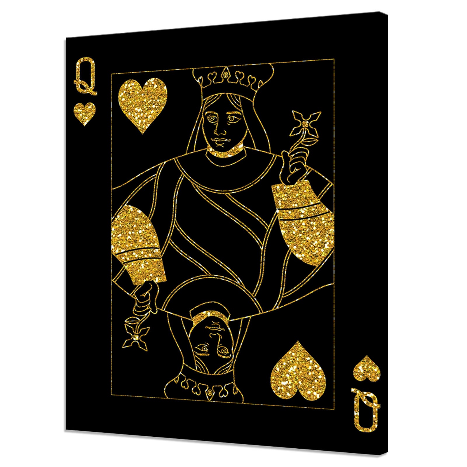 Queen Of Hearts Blank Card Template