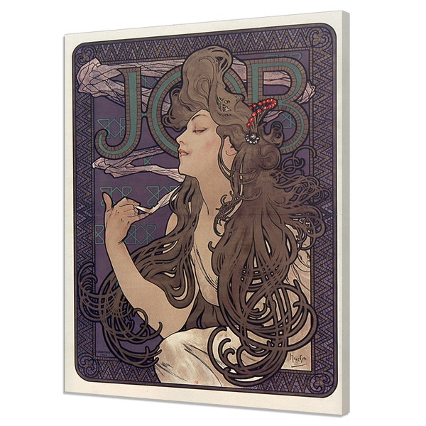 Job Cigarettes Mucha Print - Etsy