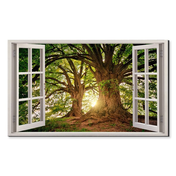 Canvas Wall Art Looking Out an Open Window - Etsy