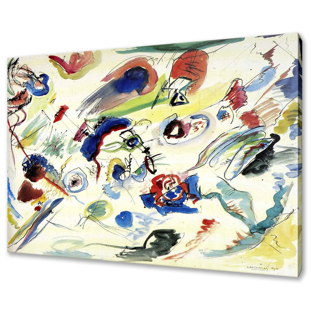 Wassily Kandinsky Untitled (first Abstract Watercolor) (1910) Classic ...