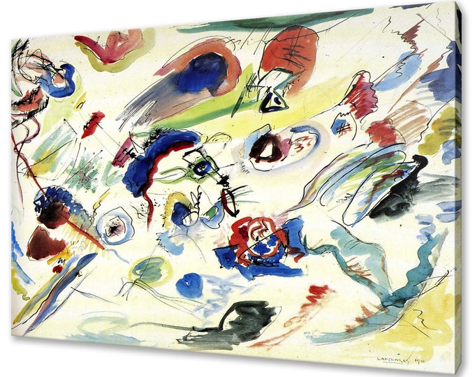 Wassily Kandinsky Untitled (first Abstract Watercolor) (1910) Classic ...