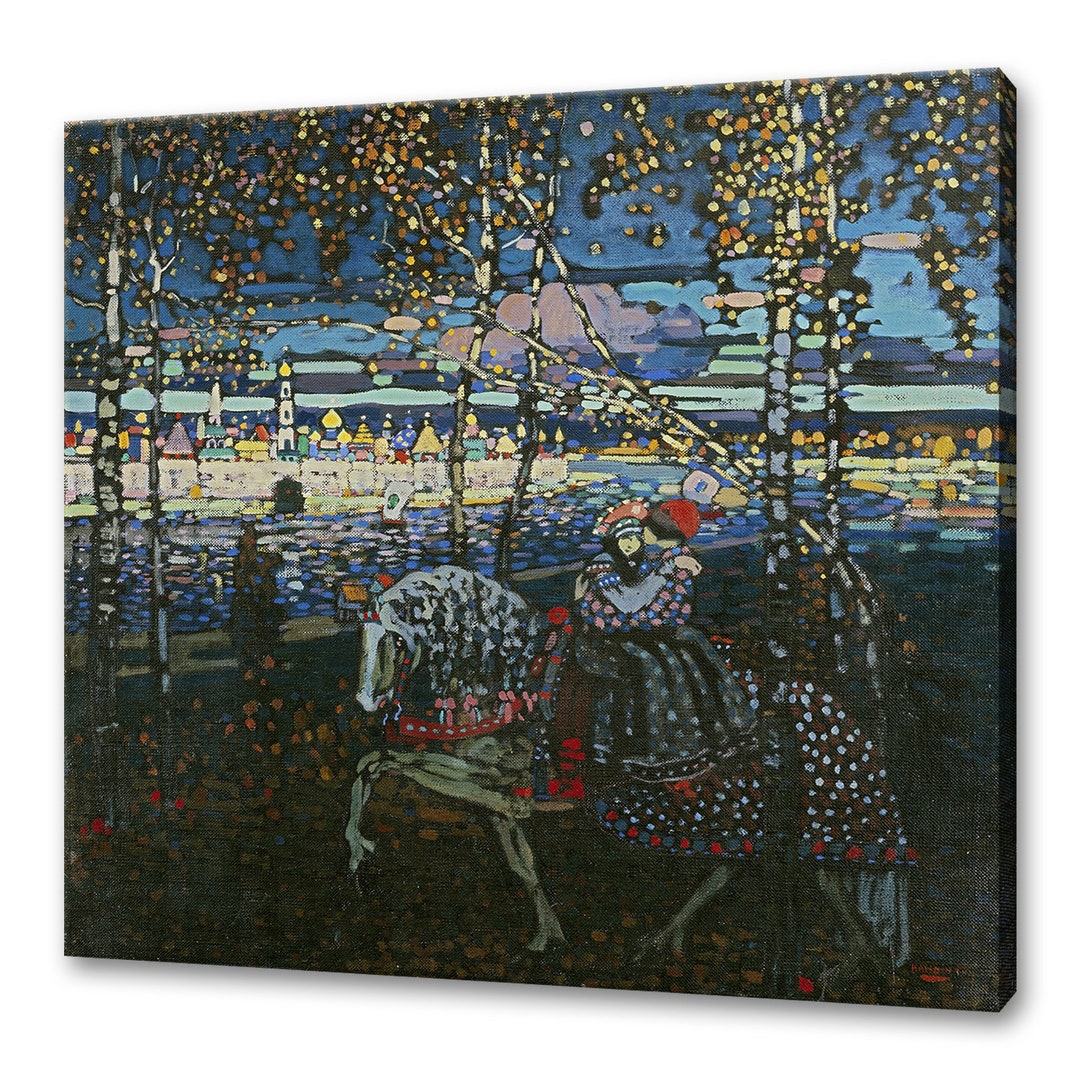 Wassily Kandinsky Couple Riding (1906-1907) Classic Design Abstract ...