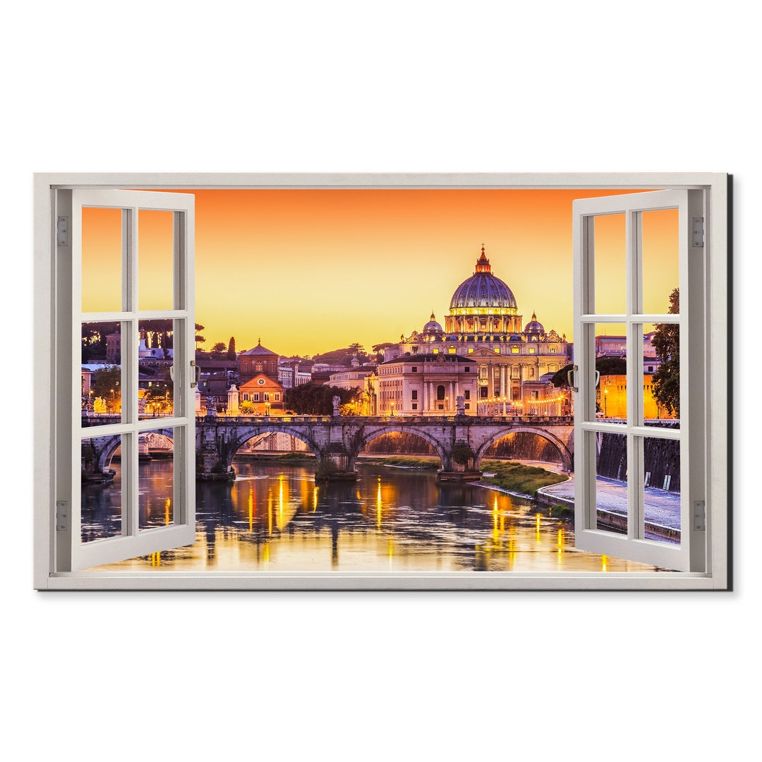 Basilica Di San Pietro in Vatican Window View, Window Frame Style ...