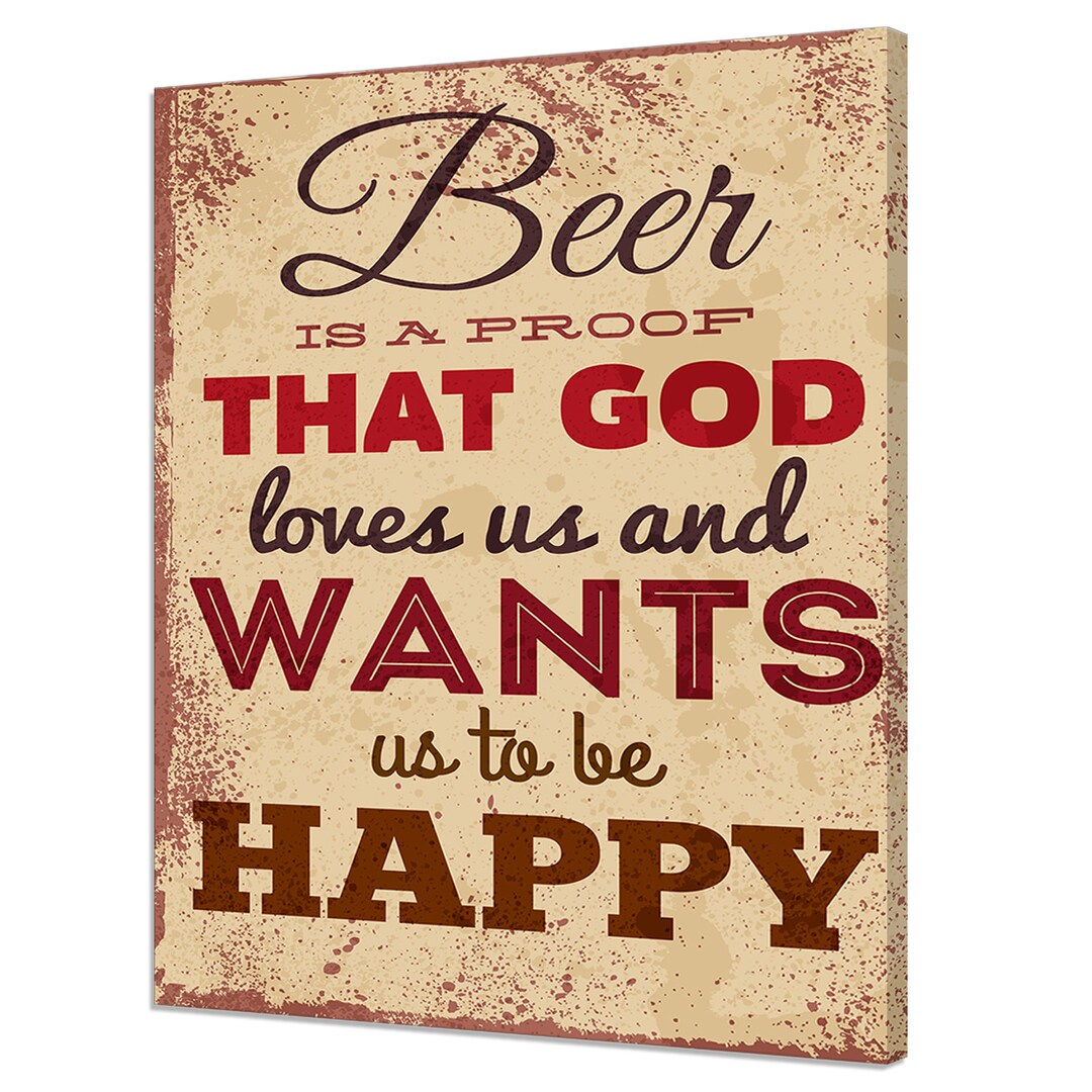 Bier Inspirierend Lustiges Zitat Modernes Design Wohnkultur Leinwand Druck Wand Kunst Bild - Etsy.de