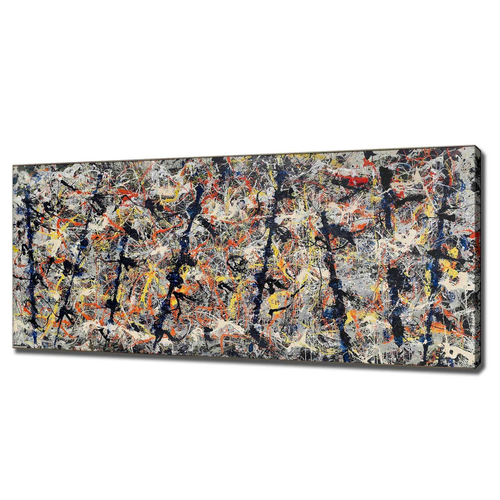 Iconic Jackson Pollock Blue Poles Modern Design Decor | Etsy Australia