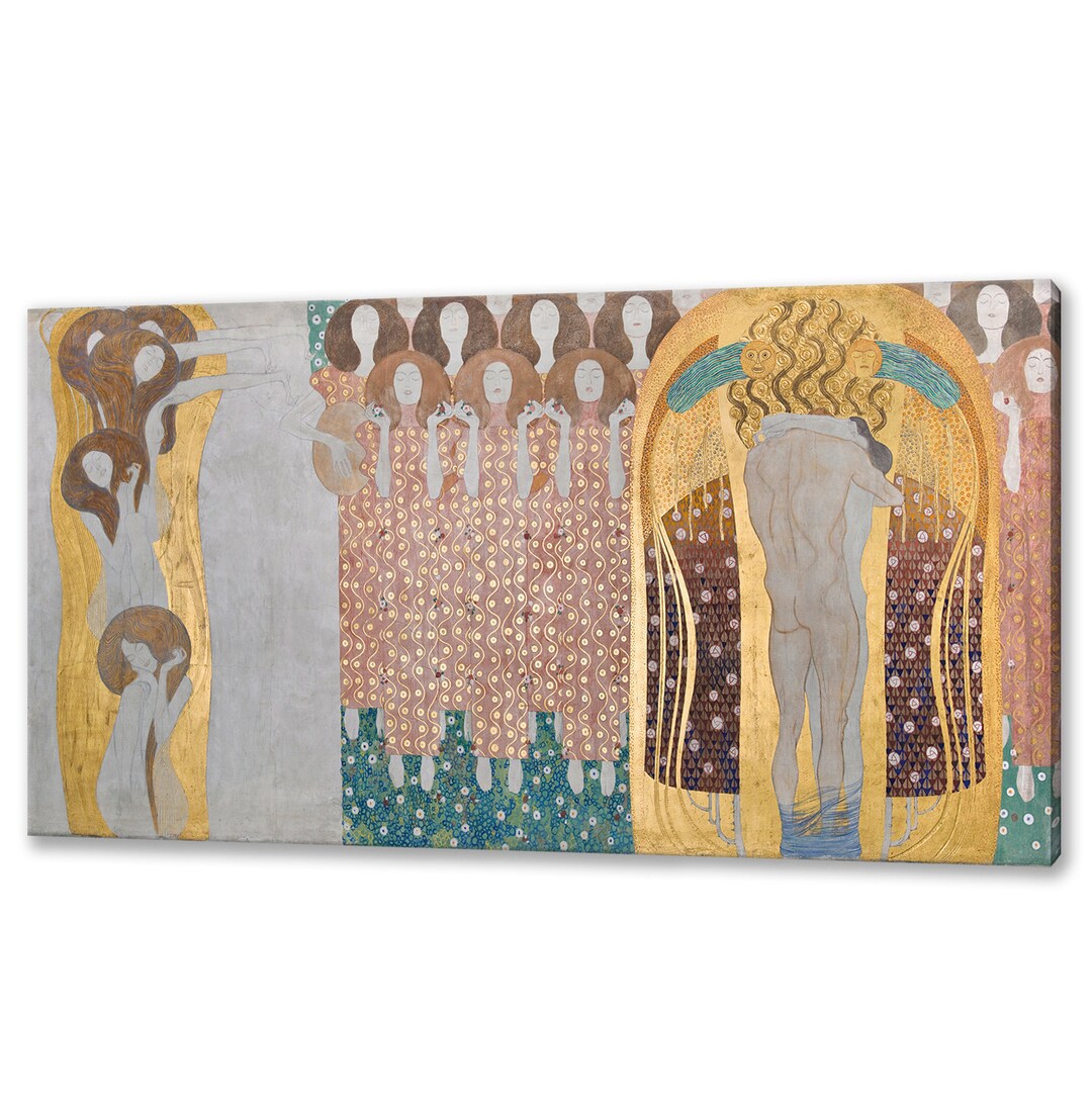 Gustav Klimt Beethoven Frieze "choir of Angels From Paradise" 1901 Art ...