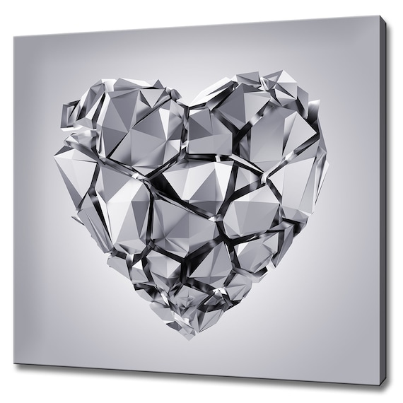 Abstract Broken Heart Art