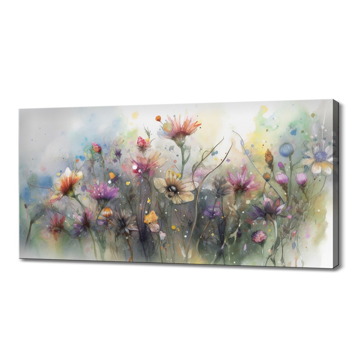 Beautiful Pastel Coloured Spring Wild Flowers Field Meadow, Colourful ...