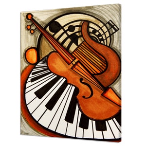 Classical Music Instruments Music Modern Design Canvas Print Home Decor ...