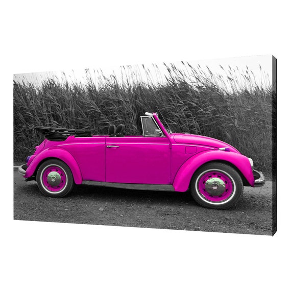 Hot Pink Volkswagen Beetle