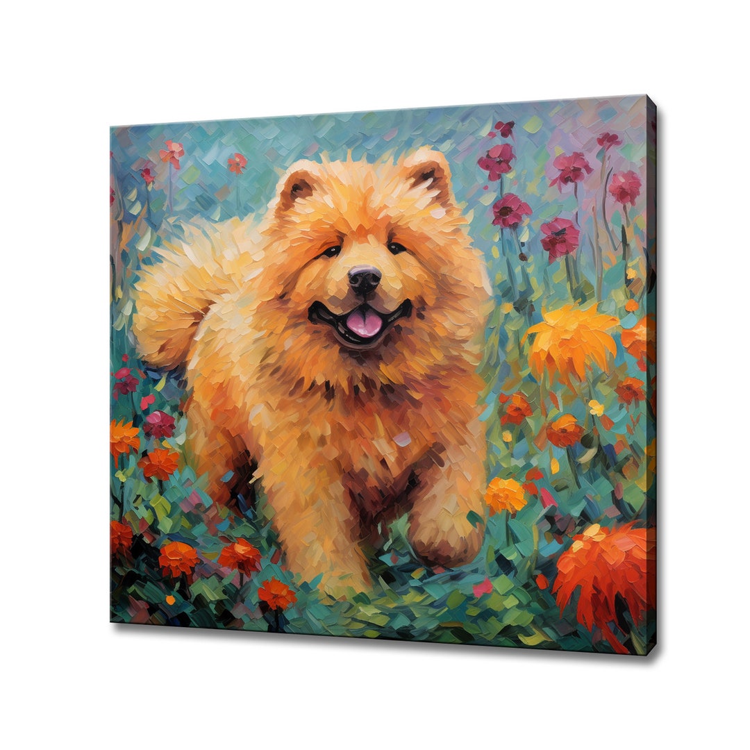 Chow Chow Dog, Animal Canvas Print, Gift for Chow Chow Dog Lover ...