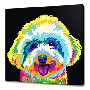 Colourful Collection of Dogs Many Designs Breeds Abstract Modern Home ...