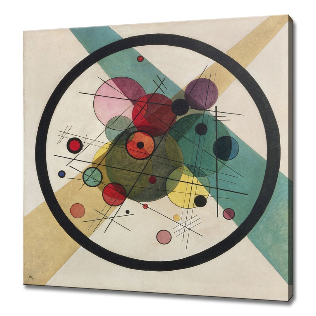 Wassily Kandinsky Circles in A Circle (1923) Classic Design Abstract ...