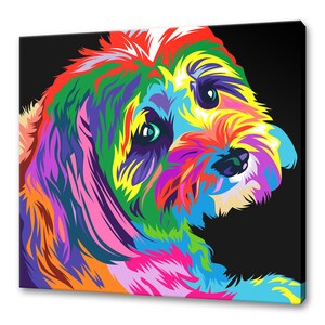 Colourful Collection of Dogs Many Designs Breeds Abstract Modern Home ...