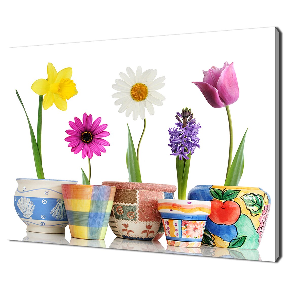 Colorful Spring Flowers in Ceramic Pots Modern Floral Design - Etsy UK