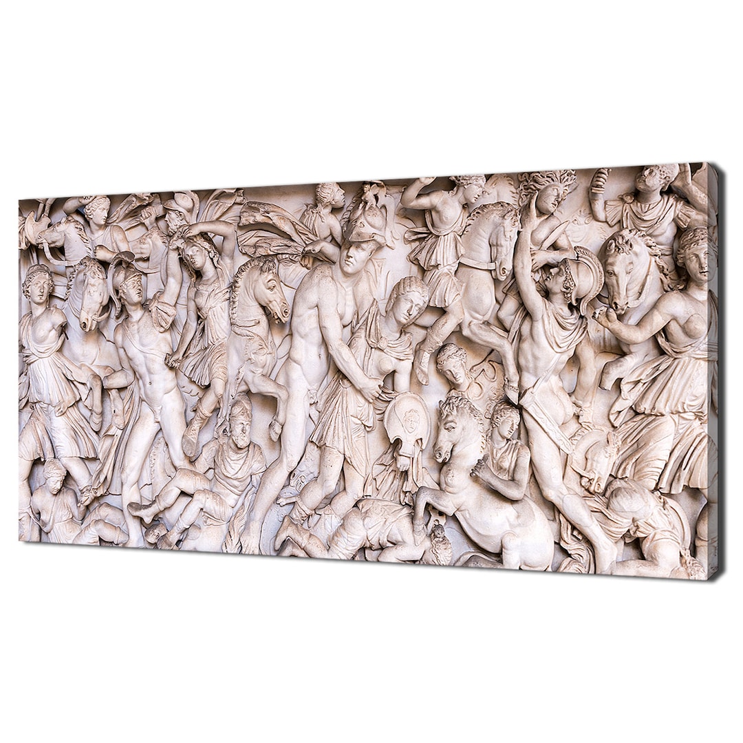 Ancient Old Roman Relief Sculpture Sarcophagus Modern Design - Etsy