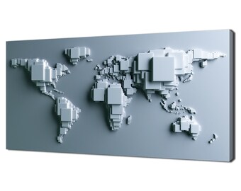 World Map Blocks - Etsy UK