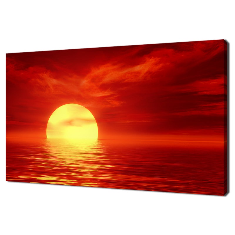 Red Sunset - Etsy