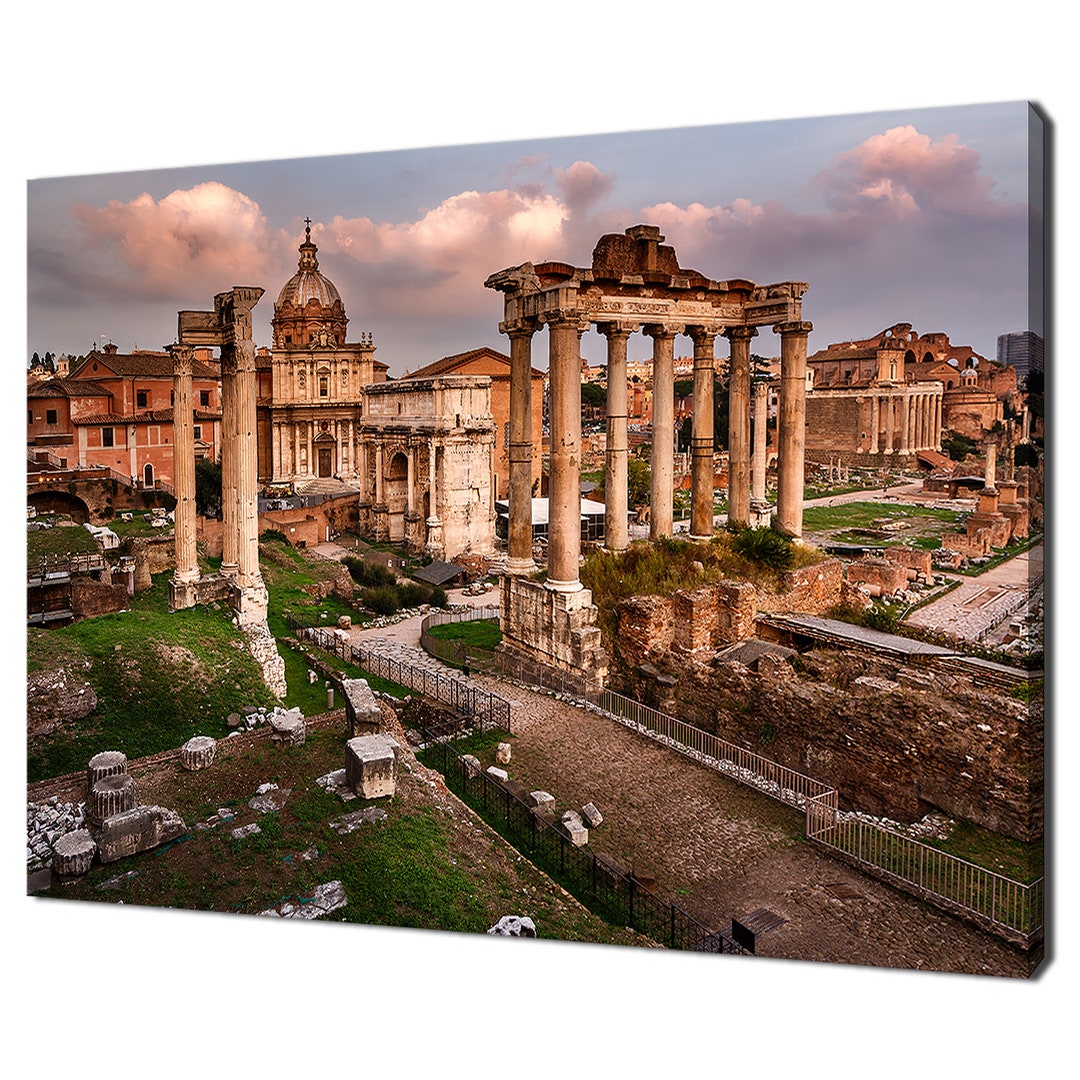 Ancient Roman Forum in Rome Italy at Sunset Modern Design Home Decor ...