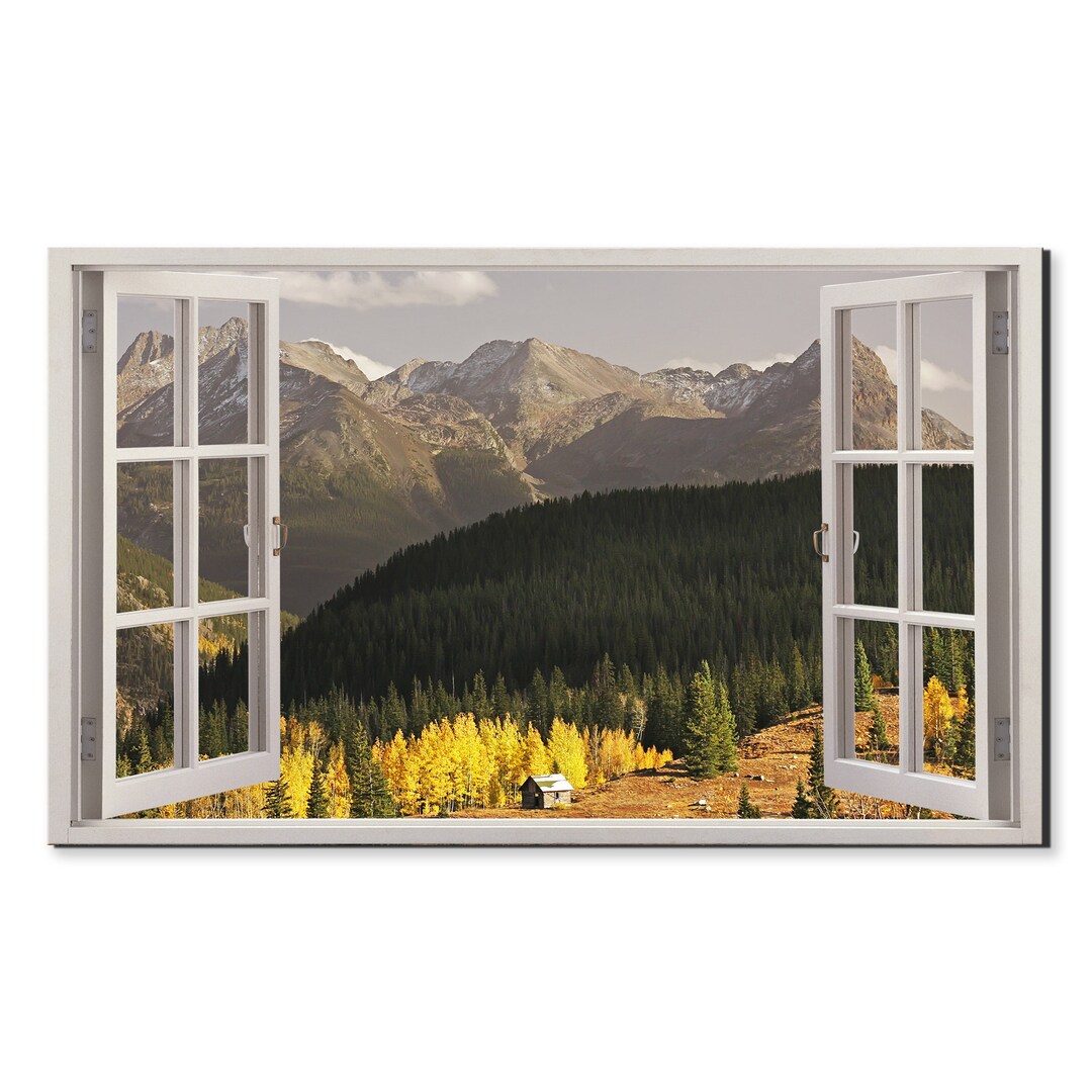 Rio Grande National Forest at Sunset Window View, Window Frame Style ...