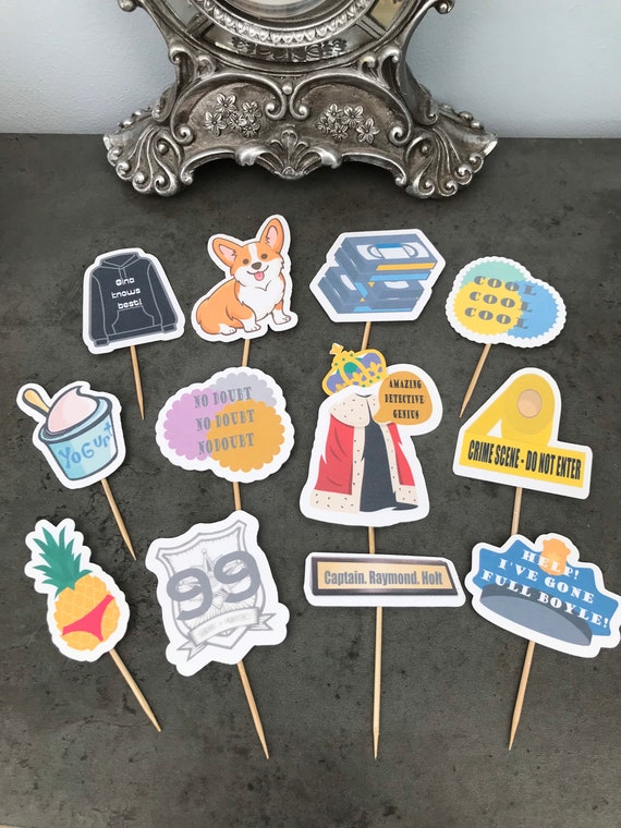 Cake Toppers & Picks Personalised Brooklyn 99 Inspired Cake Topper ...