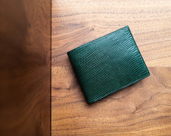 Custom Green Lizard Men Wallet - Etsy
