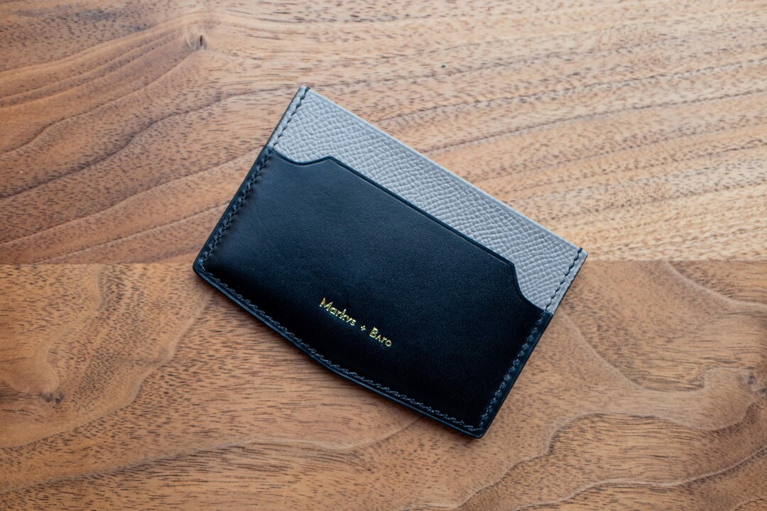 The V-cut Card Wallet Petite. Slim and Compact 3 Cc Card Wallet in Salt ...