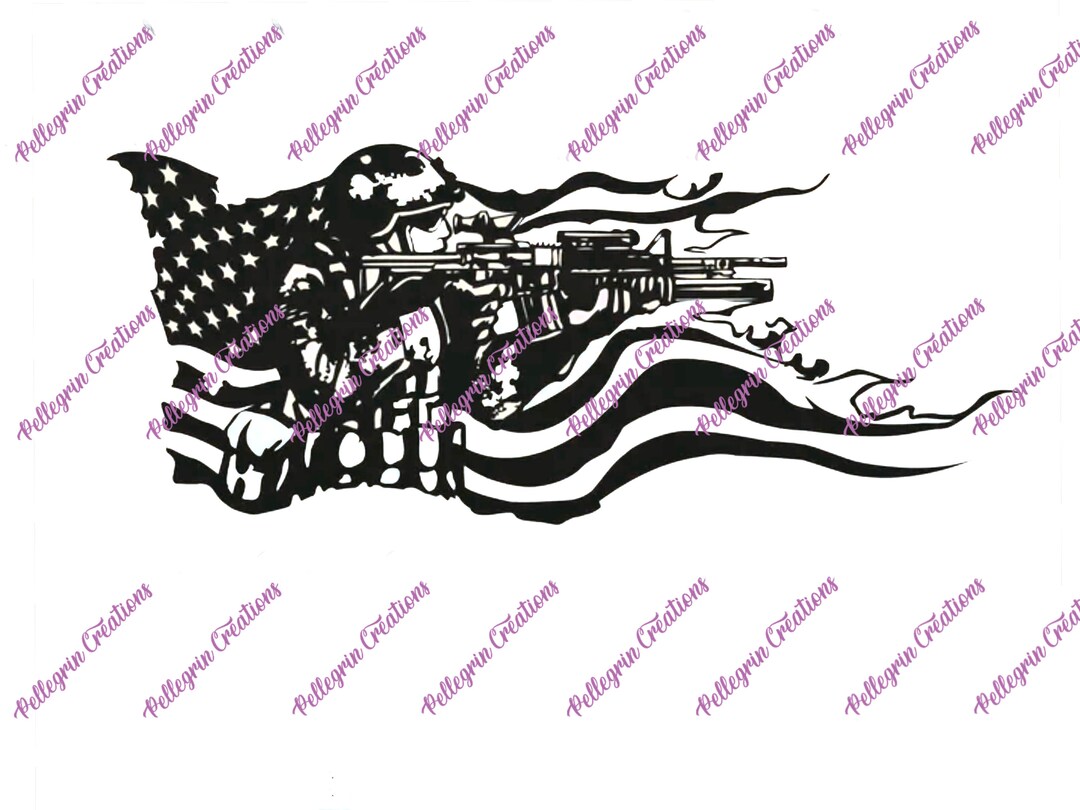 Military Decal | Digital Download File PNG | Marines Army Navy Armed ...