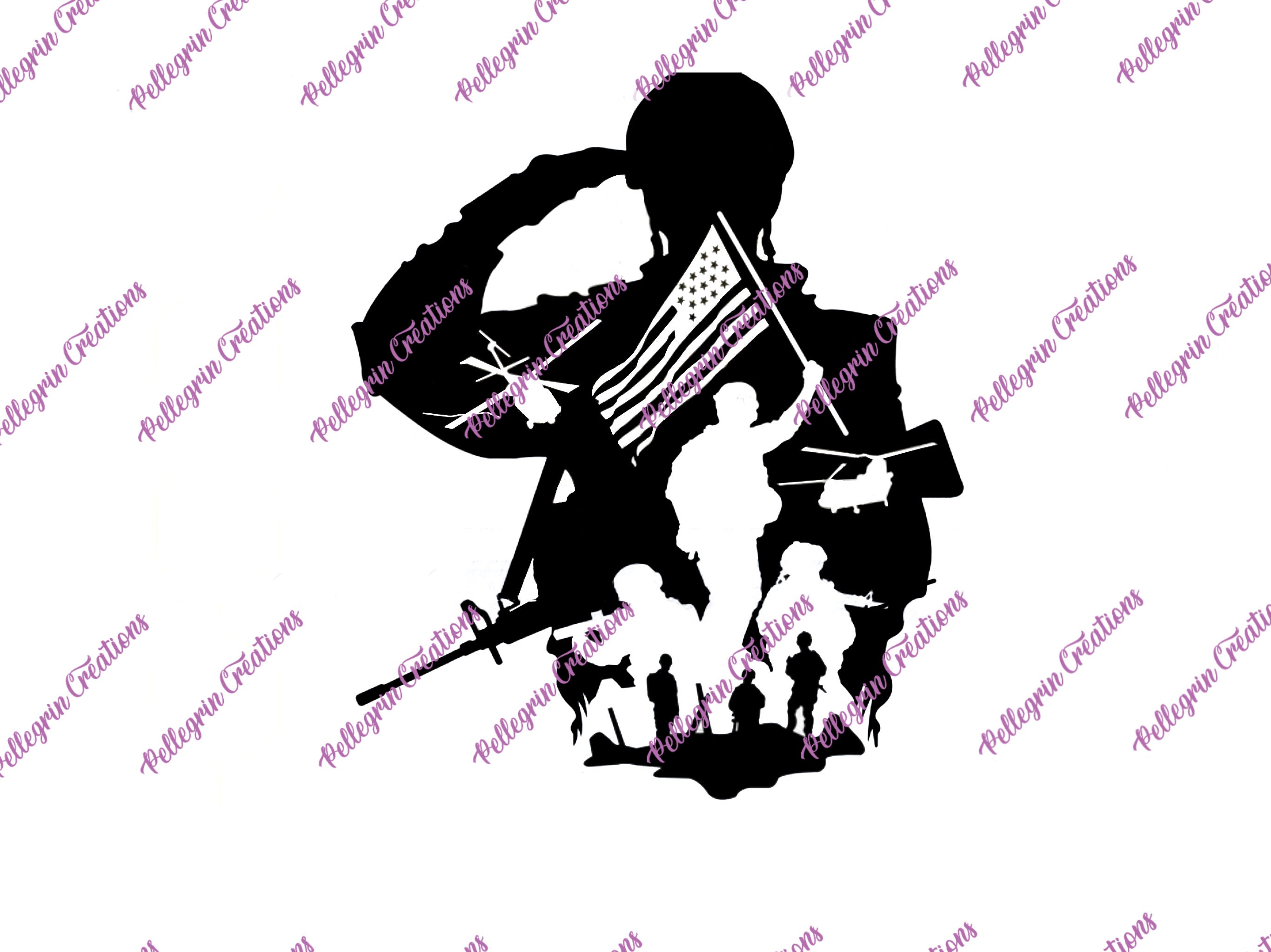 Military Decal | Digital Download File PNG | Marines Army Navy Armed ...