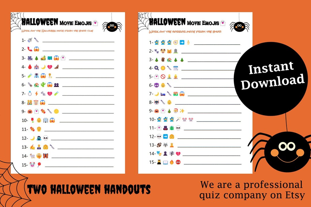 Halloween Quiz | Printable Halloween Quiz | Halloween Fun | Hallloween ...