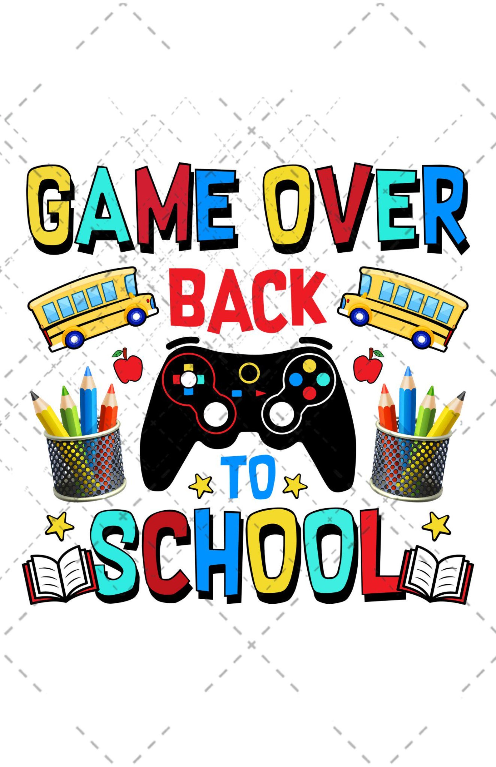 Game Over Back to School PNG, Kids Gaming T-shirt (digital Download) - Etsy