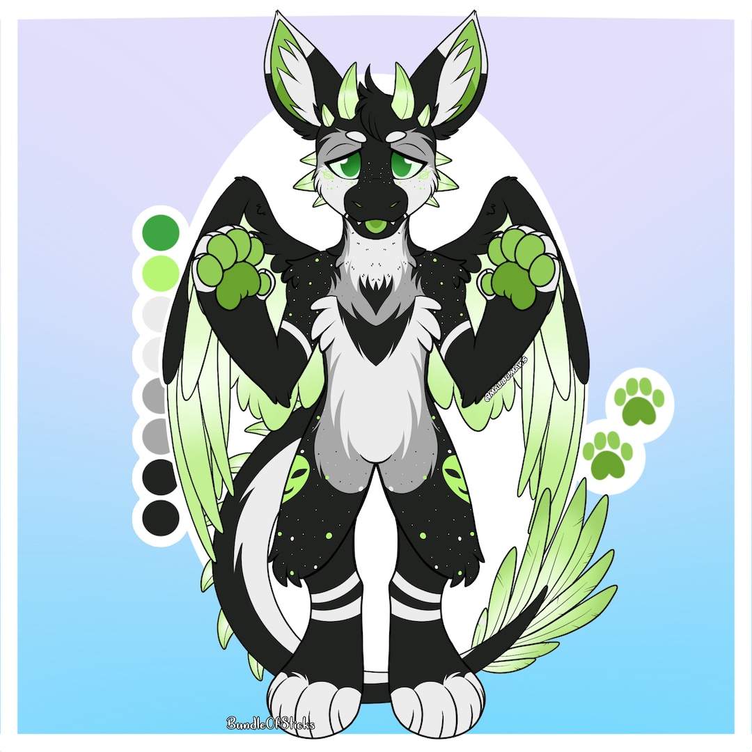 Dutch Angel Dragon Furry Adopt Extra Art - Etsy