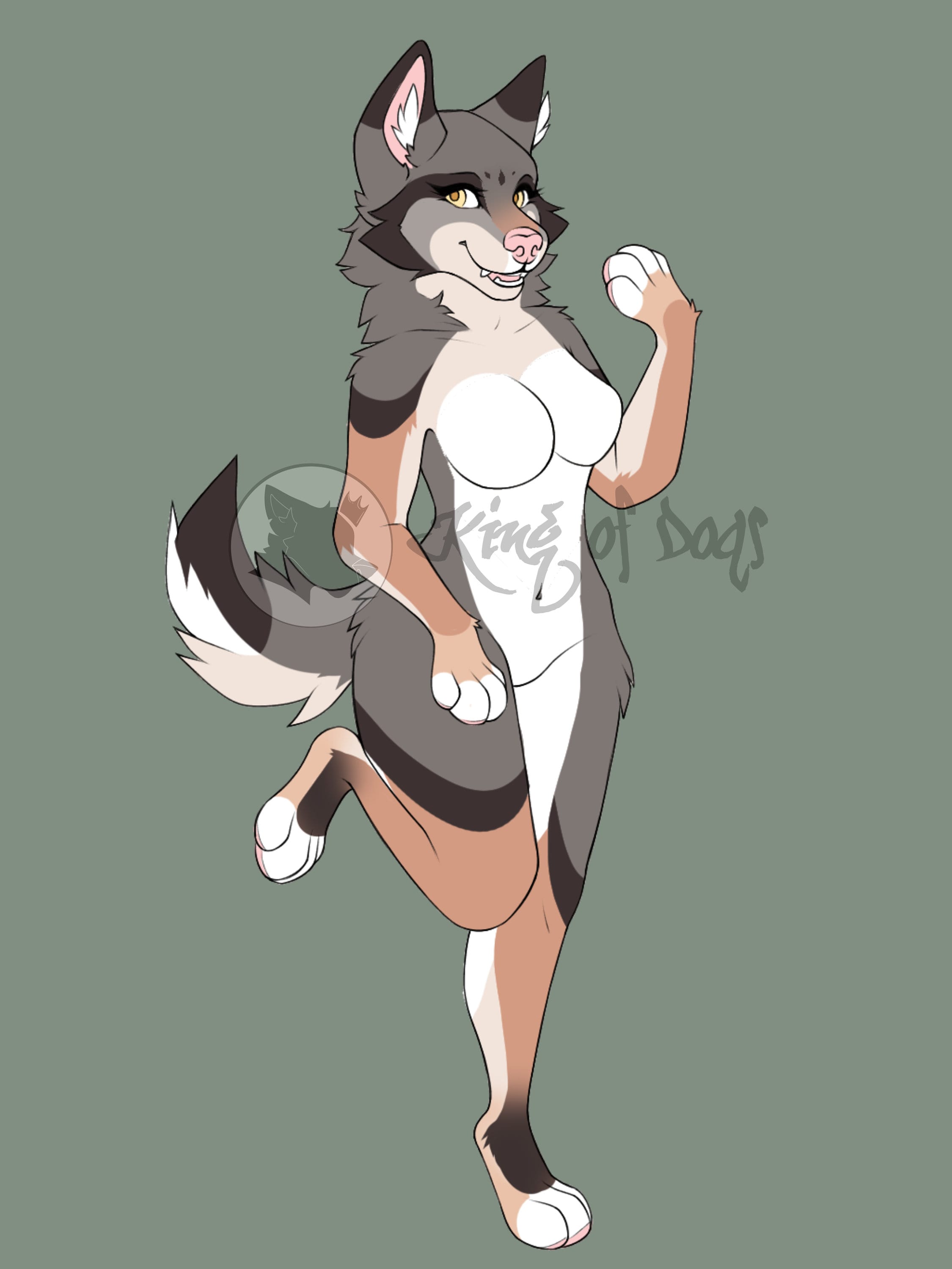 Wolf Anthro Girl 8740